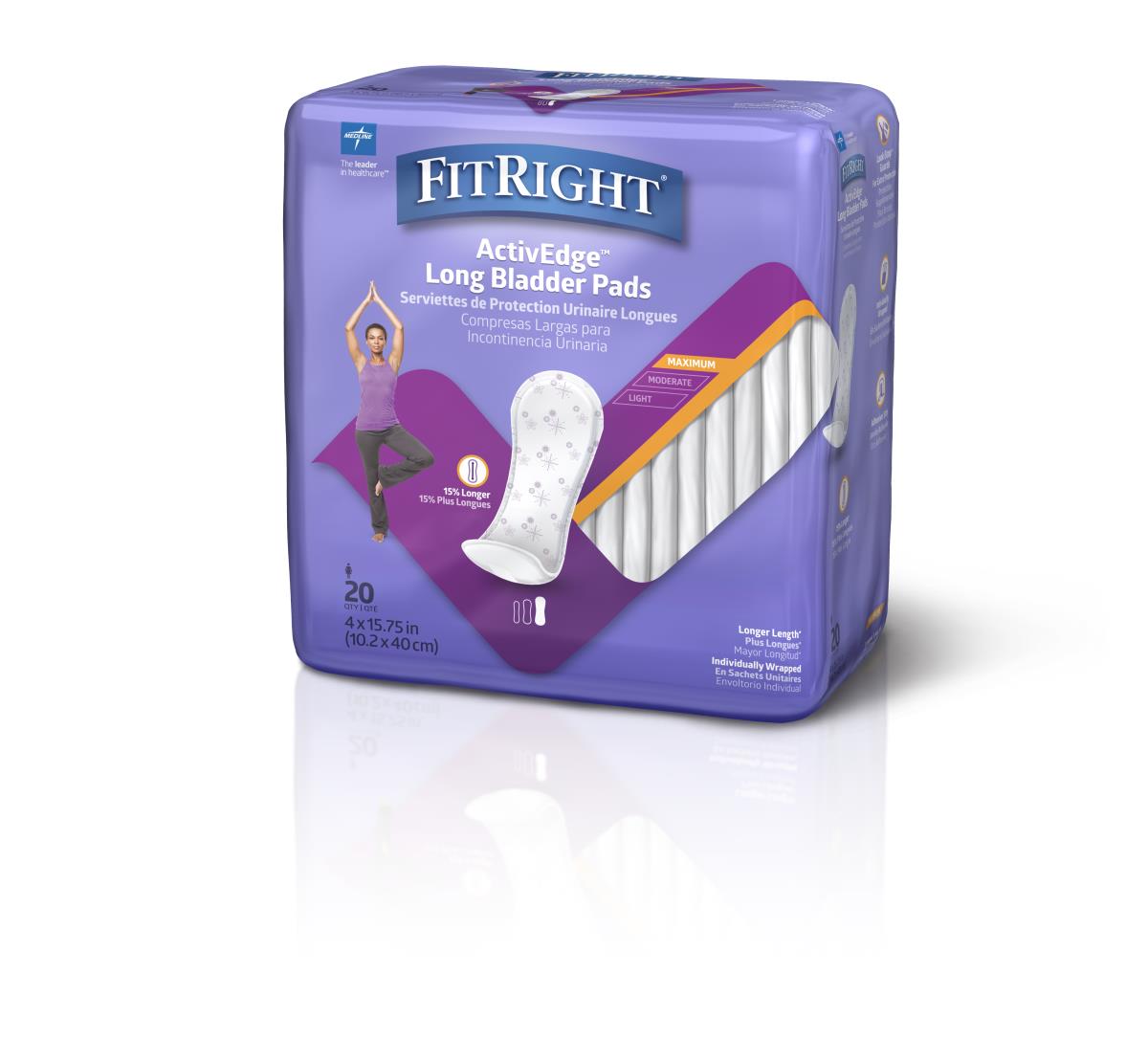 Bladder Control Pad, Maximum Long, 4" x 15.75", 120/CS – ZenGuard